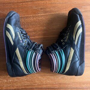 Reebok | Shoes | Reebok Metallic Retro Hi High Top Freestyle Rare ...